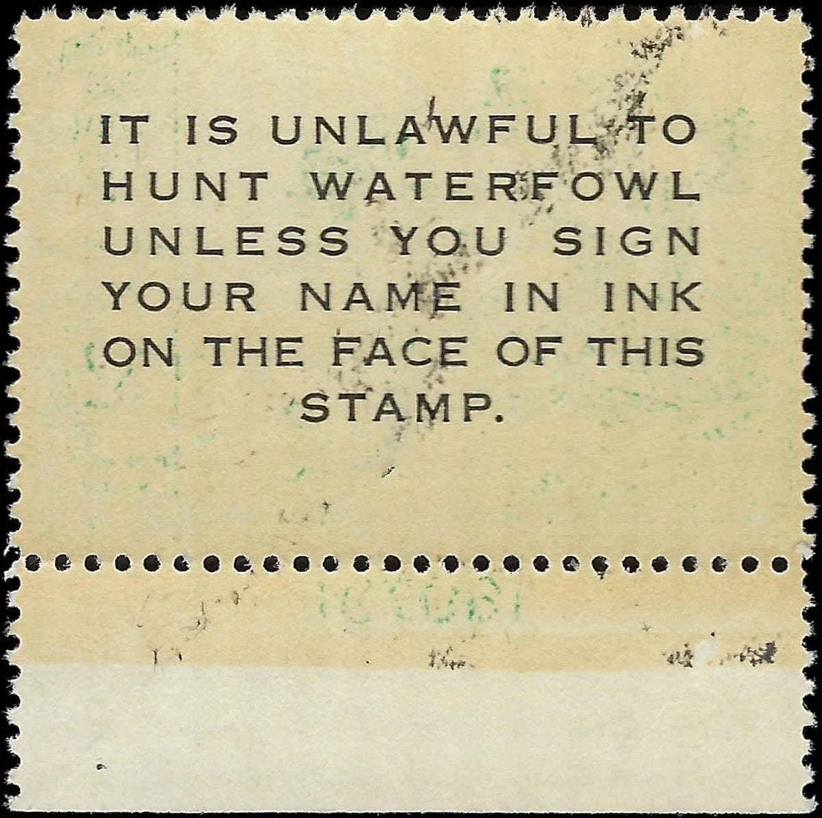 c1949 - Scott RW16 Hunting Permit Duck Stamp - MNH, OG with some Dist ...